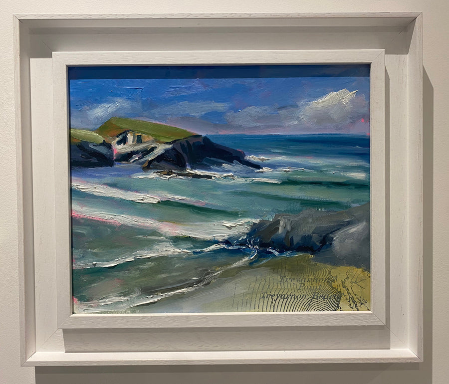 "Treyarnon at Half Term" - Original Painting – Toby Ray Fine Art