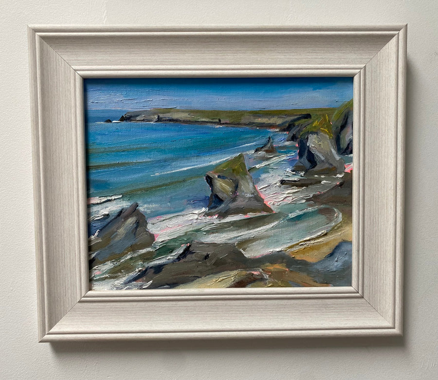 "Bedruthan Steps" - Original Painting – Toby Ray Fine Art