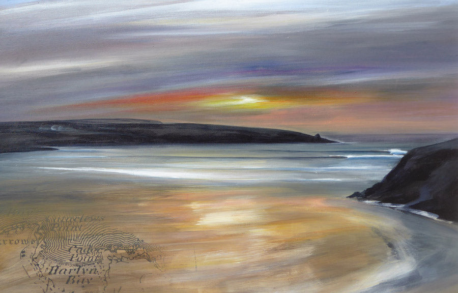 "Harlyn Bay Sunset" Fine Art Print - Toby Ray Fine Art