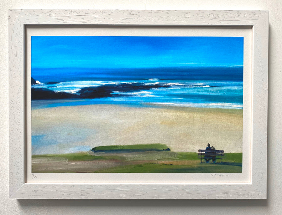 "Wave Watching at Treyarnon" Fine Art Print- Toby Ray Fine Art