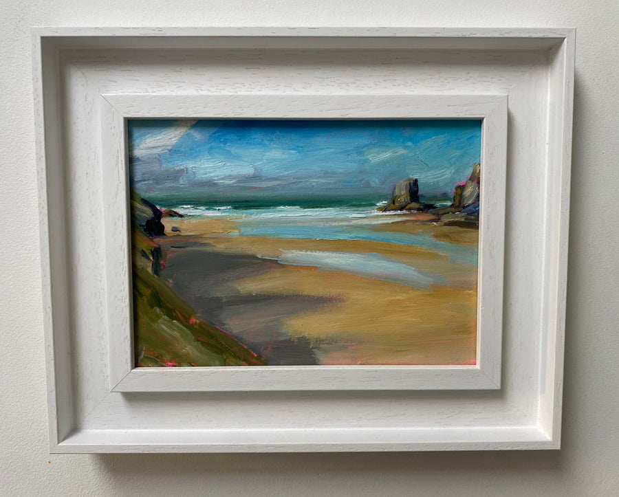 Porthcothan January 1 - Original Oil Painting – Toby Ray Fine Art