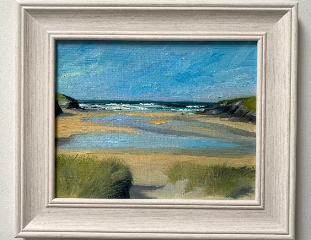 "Porthcothan Bay" - Original Oil Painting - Toby Ray Fine Art