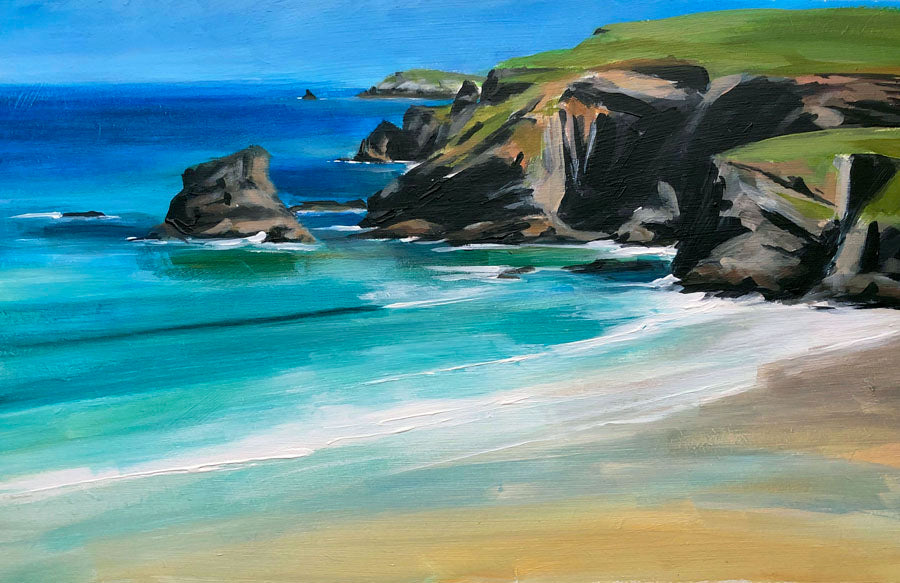 "Across to Wills Rock" Fine Art Print- Toby Ray Cornish Artist – Toby ...