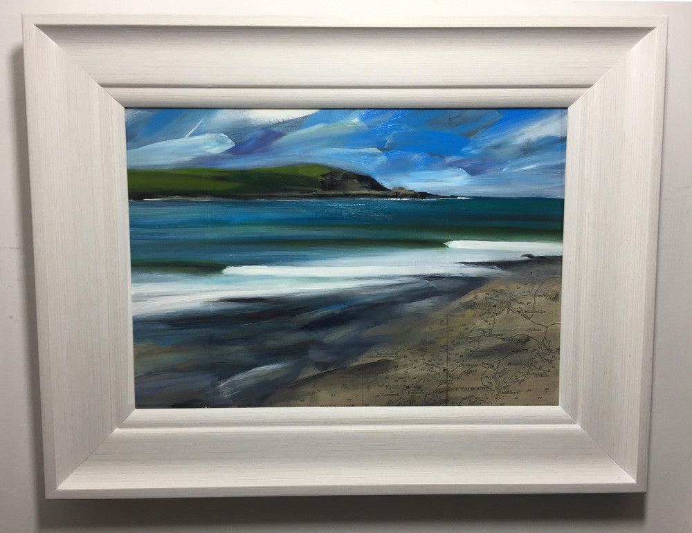 Original Painting on Map - "Daymer" by Surf Artist Toby Ray – Toby Ray ...