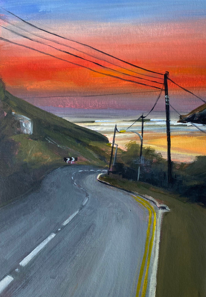 "Down the Hill at Sunset" Fine Art Print – Toby Ray Fine Art