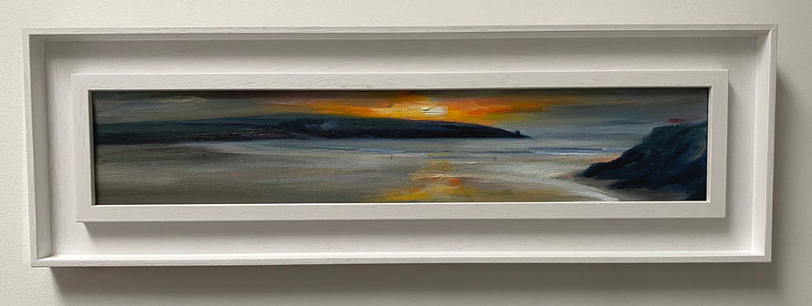 Harlyn Summer Sunset - Original Oil Painting – Toby Ray Fine Art