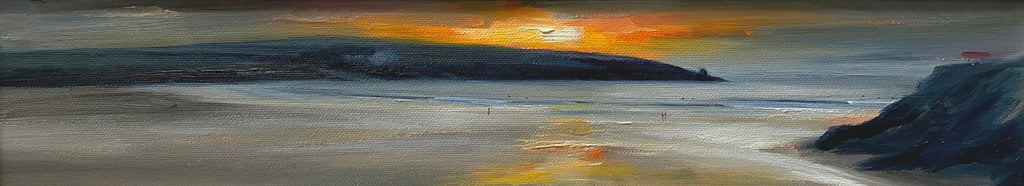 Harlyn Summer Sunset - Original Oil Painting – Toby Ray Fine Art