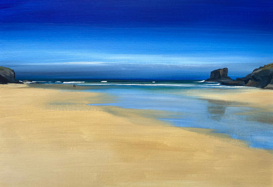 "Porthcothan Blues" Fine Art Print-toby ray – Toby Ray Fine Art