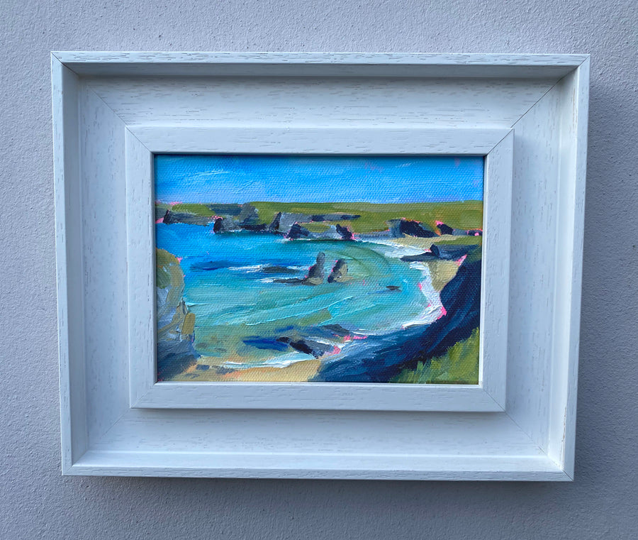 "Porthcothan Oil Sketch" - Original Painting – Toby Ray Fine Art