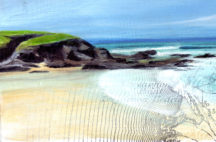 "Treyarnon Island" Fine Art Print - Toby Ray Fine Art